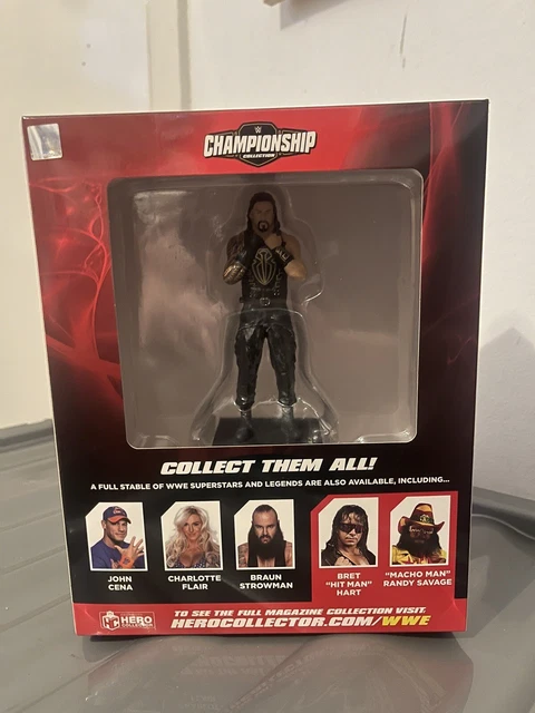 WWE CHAMPIONSHIP COLLECTION Roman Reigns Figure & Collectors Magazine ...