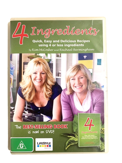 4 INGREDIENTS DVD Cooking Show PAL Region 4 Bestseller Recipes Cookbook ...