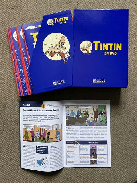 TINTIN EN DVD - Collection Complete Atlas 2003-2004 EUR 65,00 - PicClick FR