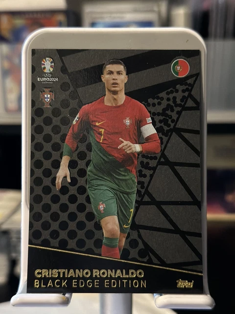 TOPPS MATCH ATTAX UEFA Euro Germany 2024 - Cristiano Ronaldo Black Edge Edition £7.99 - PicClick UK