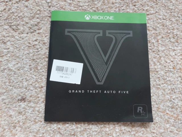 XBOX ONE BOOKLET instructions manual grand theft auto v gta v 5 £4.49 ...