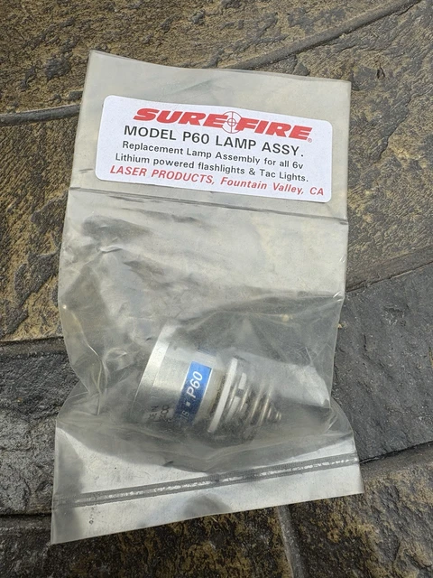 SUREFIRE OEM MODEL P60 Lamp Assembly NEW Replacement Bulb All 6v Lithium Lights $54.60 - PicClick CA