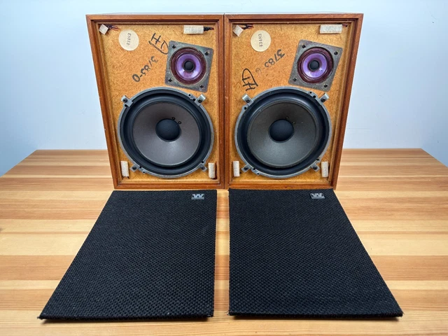 WHARFEDALE DENTON 2 Hi-Fi Stereo Speakers Bookshelf Audio Vintage Made ...