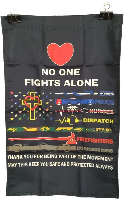 GARDEN FLAG: NO One Fights Alone Flag, Yard Flag, Double Sided. £2.86 ...