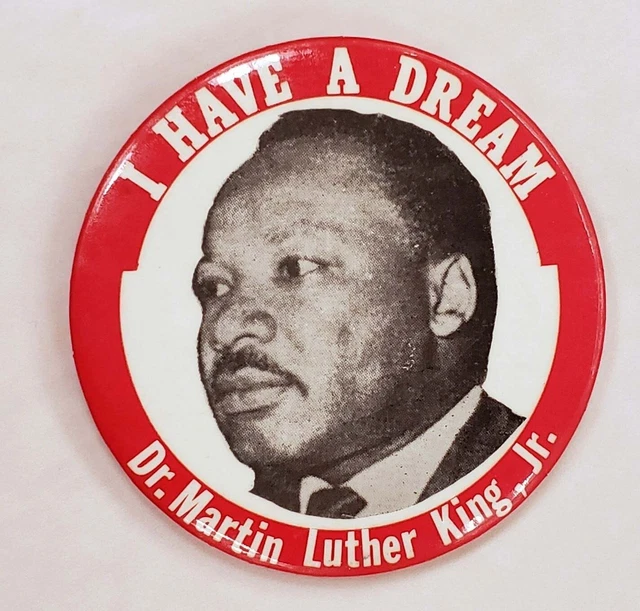SNCC MARTIN LUTHER King Jr. / 1960s Civil Rights Pins from MLK and SNCC ...
