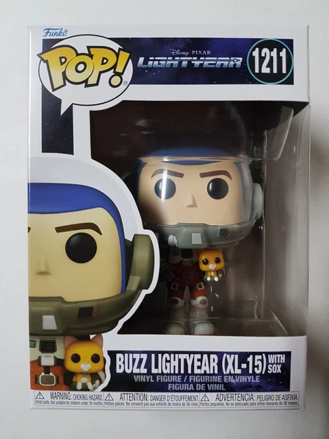 FUNKO POP DISNEY Pixar Lightyear #1211 Buzz Lightyear (XL-15) with Sox ...