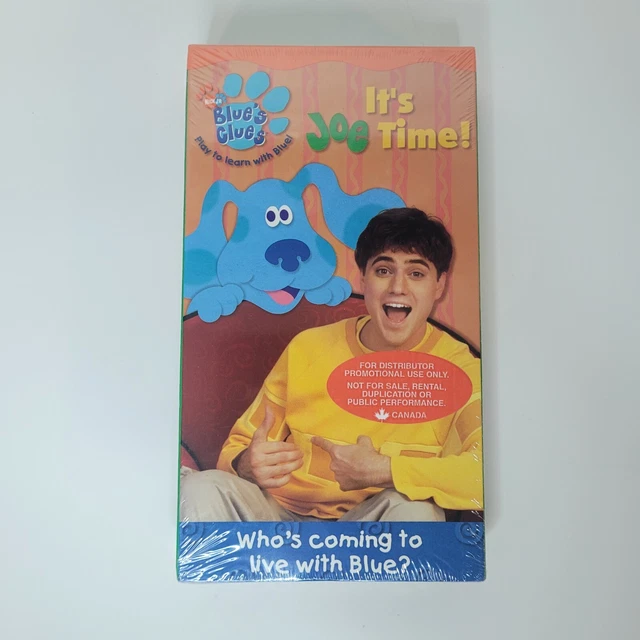 NICK JR. BLUE'S Clues IT'S JOE TIME (VHS, 2002) Promo Screener - SEALED ...