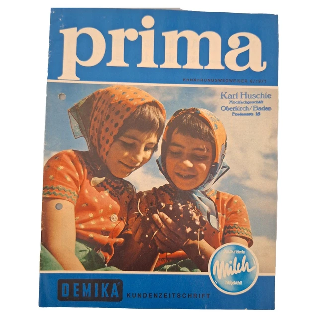 DEMIKA PRIMA ERNÄHRUNGS-WEGWEISER Revue 6/1971 Vintage (Acceptable) EUR 8,95 - PicClick FR