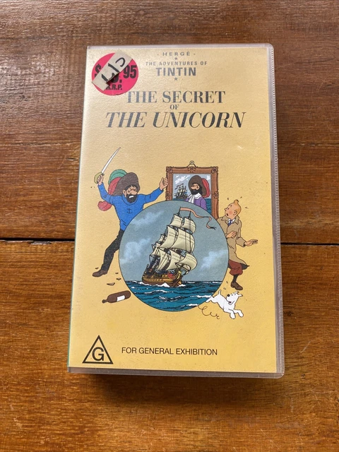 VINTAGE CARTOON ABC VHS Video Tape TINTIN the secret adventures of ...