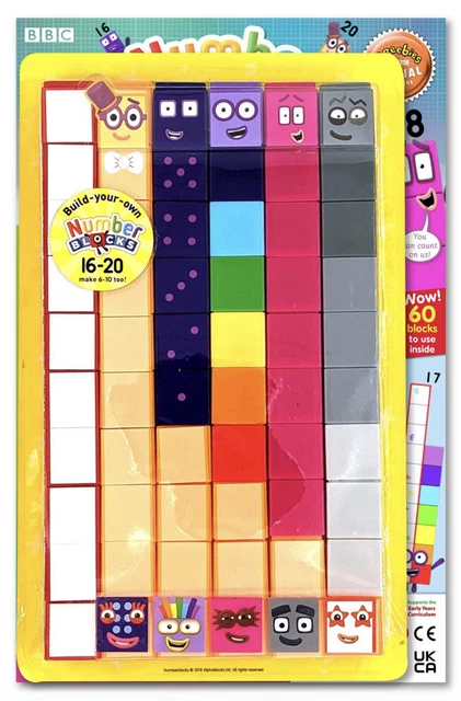 NEW 2020 NUMBERBLOCKS Cbeebies magazine - Build 16-20 Eyfs KS1 Early ...