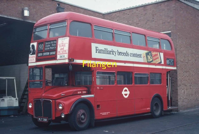 ORIGINAL BUS COLOUR SLIDE London Buses RM350 on route 190 £1.65 ...