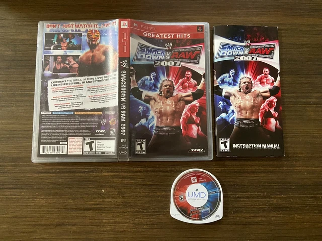 WWE SMACKDOWN VS. Raw 2007 PSP - Greatest Hits (Sony PSP) [Complete In ...
