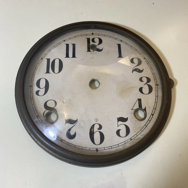 ANTIQUE GILBERT CLOCK Face Dial And Bezel With Glass £22.34 - PicClick UK