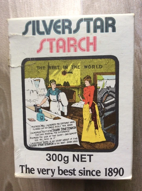 1950'S VINTAGE SILVER STAR STARCH BOX ‘EMPTY’ COLLECTABLE ADVERTISING ...