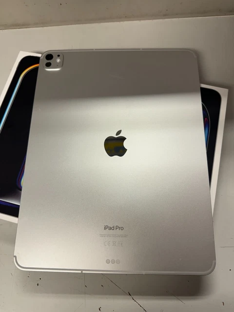 APPLE IPAD PRO 13 Inch 2024 M4 Tablet 256gb - Silver + Apple Care ...