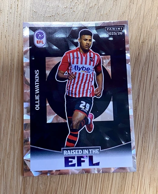 PANINI EFL 2025/26 Sticker Raised in the EFL Ollie Watkins Exeter City ...