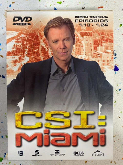 CSI MIAMI 1ª Première Saison Episodes 1.13 A 1.24 - 3 DVD Espagnol ...