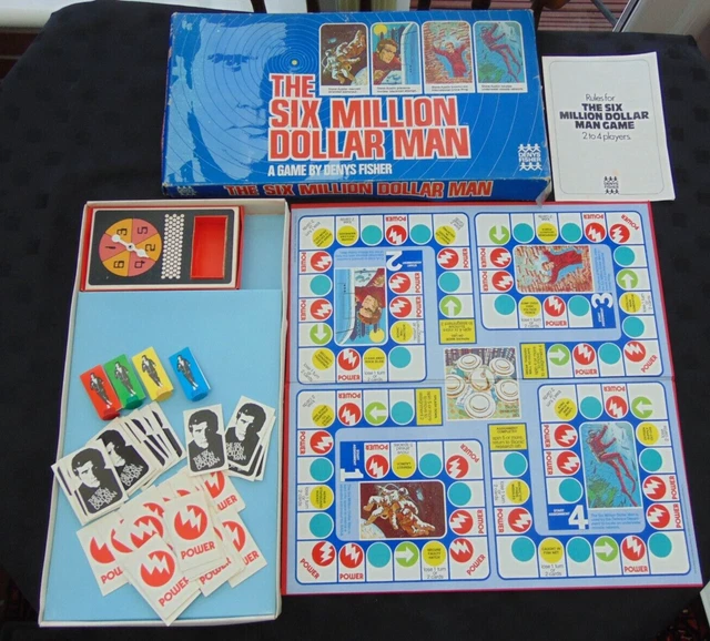 THE SIX MILLION Dollar Man Board Game 1970s Denys Fisher with ...