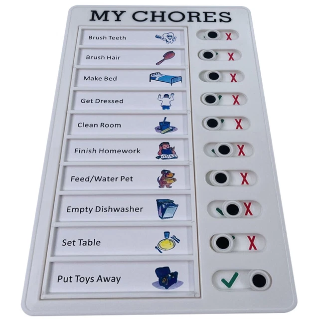 DAILY ROUTINE CHART Kids Chart Chore Board Chore Board Chores Chart For ...