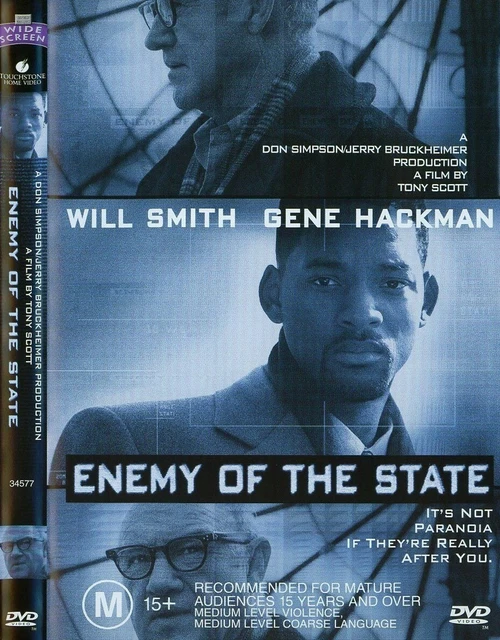 ENEMY OF THE State DVD (Region 4) VGC Gene Hackman Wide Screen $6.95 ...