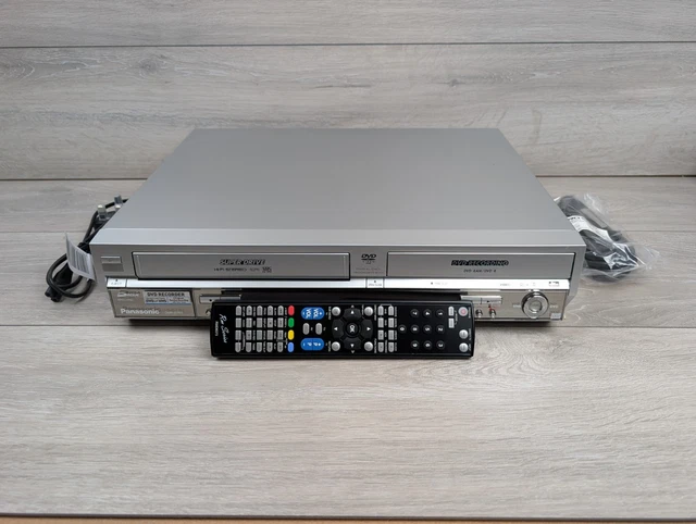 PANASONIC SILVER DMR-E75V DVD VHS Combi Recorder Player Tested Copy VHS ...