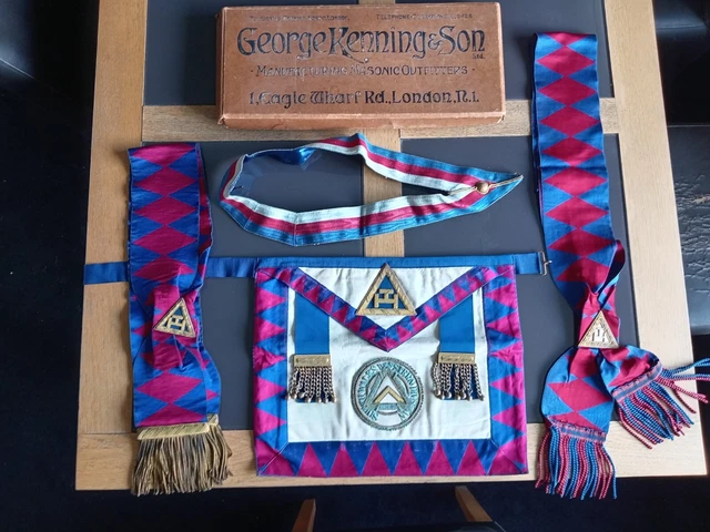 STUNNING GEORGE KENNING masonic regalia in original box. £15.22 ...
