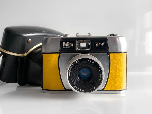 HALINA PAULETTE 35MM HALF FRAME CAMERA 1960's VINTAGE - New Leather ...