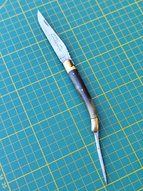 ANCIEN COUTEAU LAGUIOLE Calmels Hors Concours Old Knife Messer Coltello ...