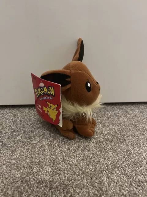 Pokemon Eevee Soft Toy Beanie Plush 1998 Hasbro Tagged 5 Vintage Rare £1999 Picclick Uk