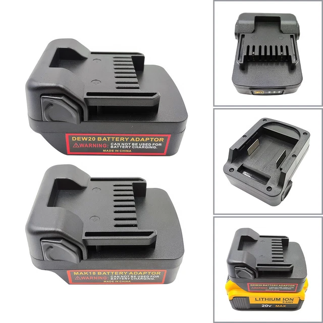 ADAPTATEUR POUR BATTERIE Li-Ion Dewalt 20 V MAX XR sur outil sans fil ...