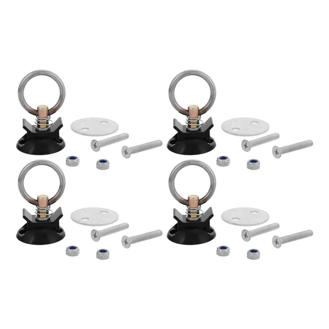 RAIL FIXING EYE Bolt on Tie down Anchor Kit Quick Release Fitting £27. ...