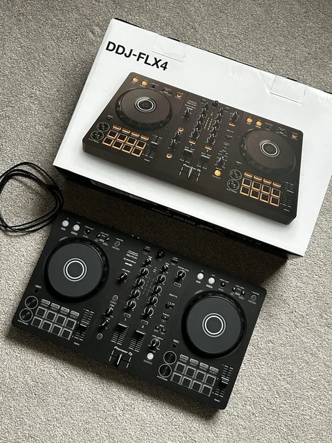 PIONEER DJ DDJ-FLX4 Double Deck 2-Channel Controller Black £199.21 ...