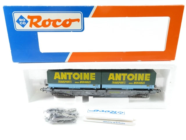 ROCO H0 46364 container car of the SNCF Antoine transport original ...