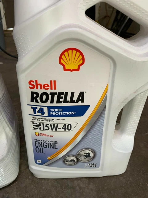 SHELL ROTELLA T4 Triple Protection SAE 15W-40 Conventional Engine Oil ...