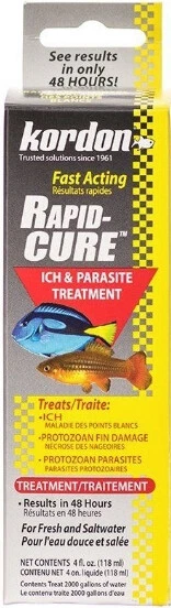 KORDON RAPIDE CURE Ich & Parasite Traitement, 118ml - (Friandise 2,000 Gallons) EUR 21,98 ...