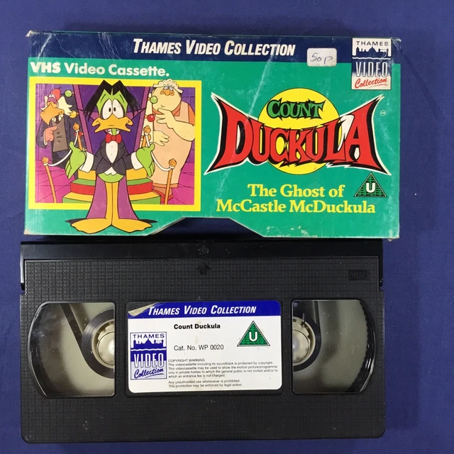 COUNT DUCKULA, THE Ghost Of Mcduckula Castle, VHS Video, Movie £1.50 ...
