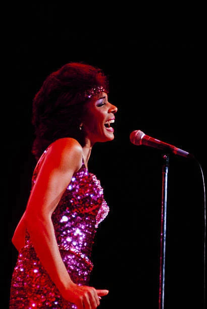 Welsh Singer Shirley Bassey Performs Live On Stage 1982 Old Photo 8 50