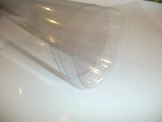 ROLL OF CLEAR PVC Acetate .Available in both 250 and 400 micro 129cm x ...