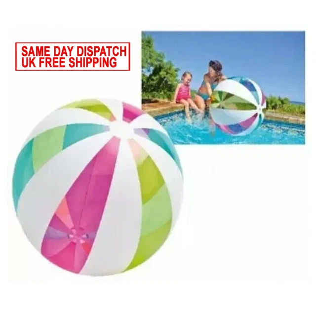 GIANT INTEX 42& Inflatable Beach Ball Latest design Jumbo ball £11.99 ...