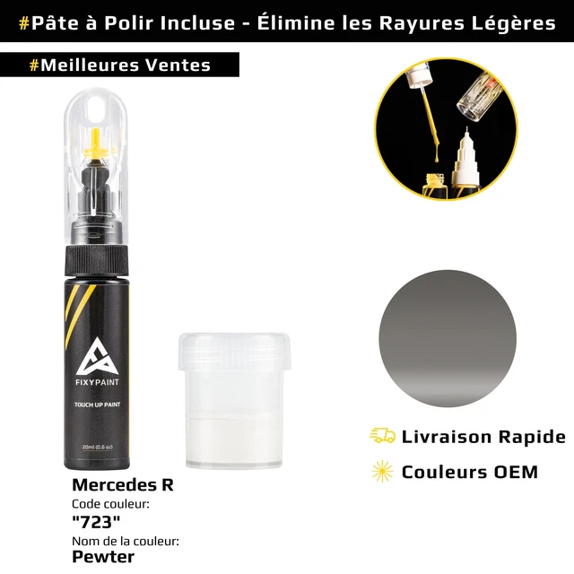PEINTURE DE RETOUCHE pour Mercedes R Code: 723 Pewter EUR 22,99 ...