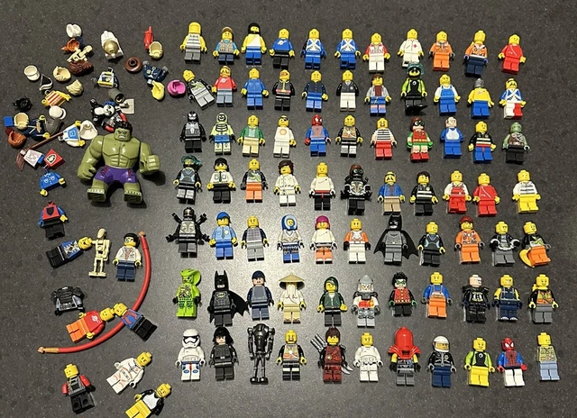 HUGE BULK LOAD Of Lego Minifigures Star Wars, Super Heroes, Ninjago EUR ...