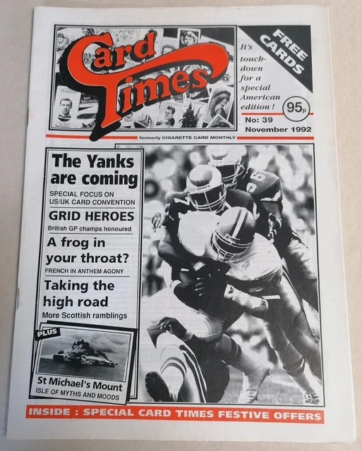 MAGAZINE - CARD Times / Formally Cigarette Card Monthly Issue #39 Nov ...