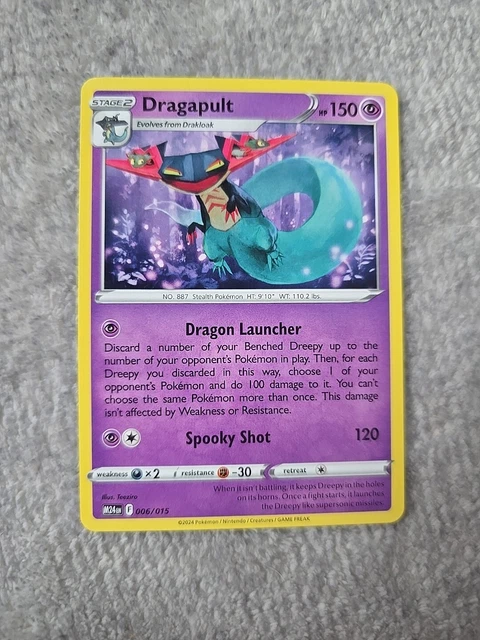 DRAGAPULT - NEW 2025 McDonalds Happy Meal Pokémon Dragon Discovery Card ...