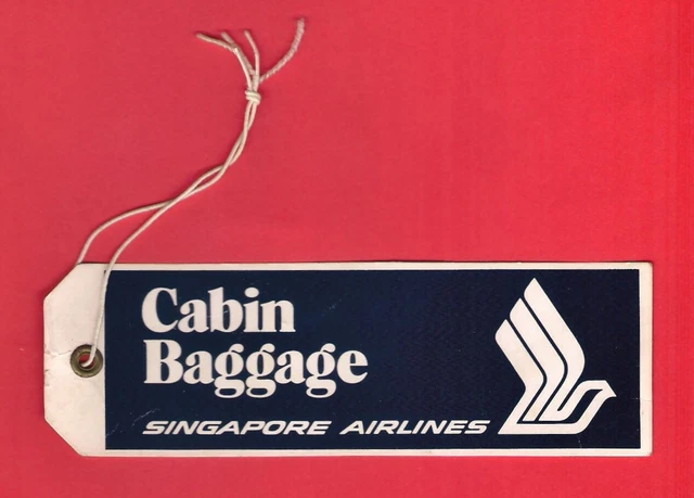 VINTAGE CABIN BAGGAGE Tag Label ~ Singapore Airlines - To Auckland: New ...