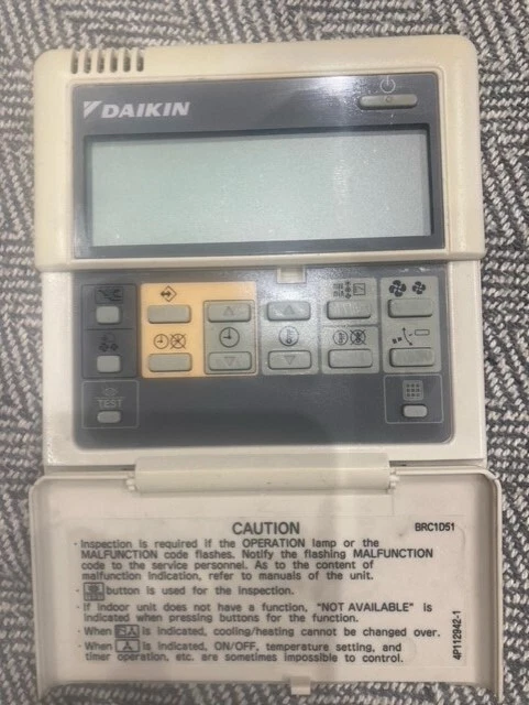 DAIKIN HARD WIRED Air Conditioning Remote Controller Ref. BRC1D51 £10. ...