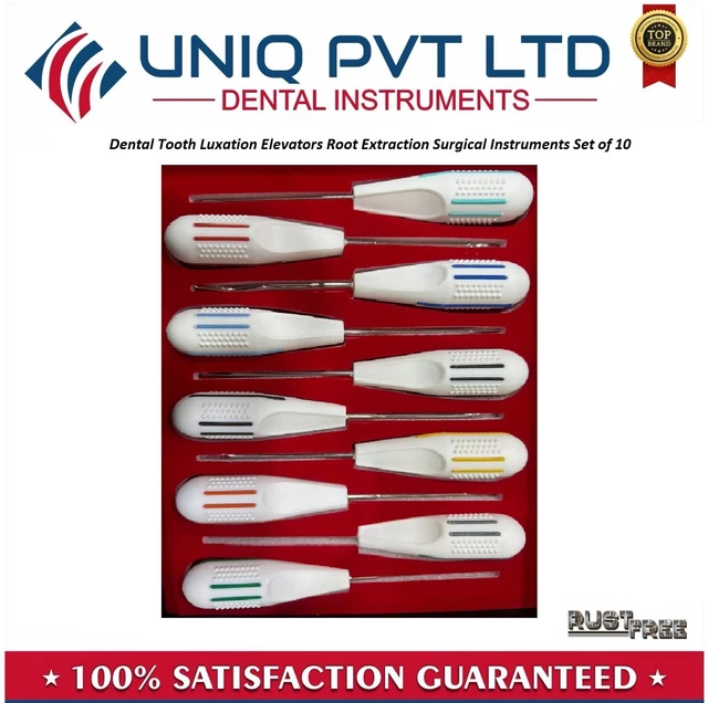 DENTAL TOOTH LUXATION Elevators Root Extraction Surgical Instruments ...