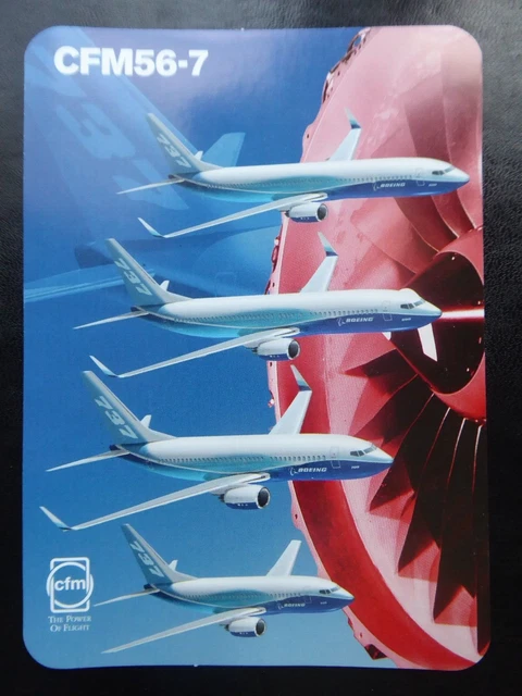 AUTOCOLLANT STICKER CFMI Snecma General Electric Cfm56-7 Engine Boeing ...