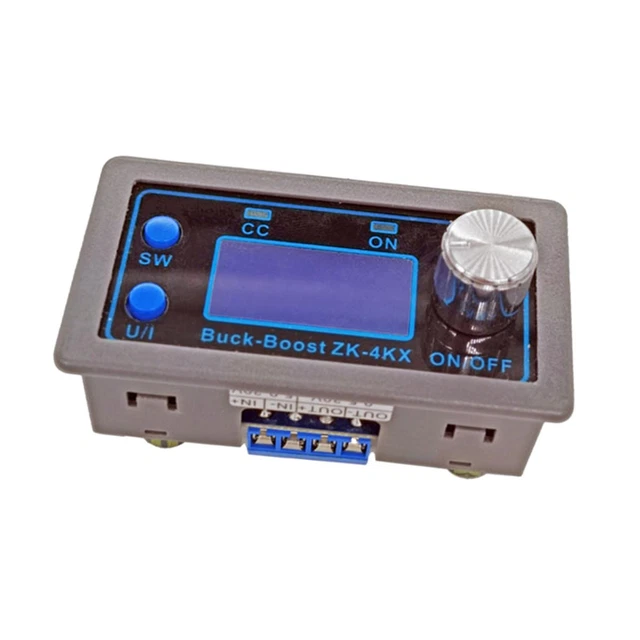 DC-DC BUCK BOOST Converter LCD Display 4KX DIY Solar Battery Charging ...