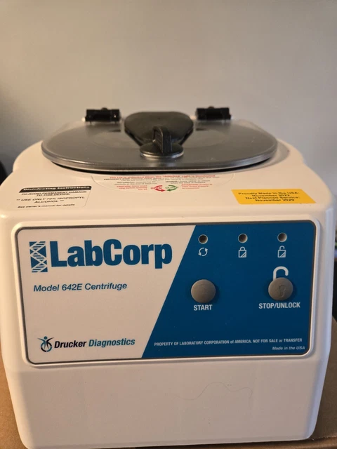CENTRIFUGADORA CLÍNICA DRUCKER modelo 642E LabCorp médica NUEVA EUR 92 ...