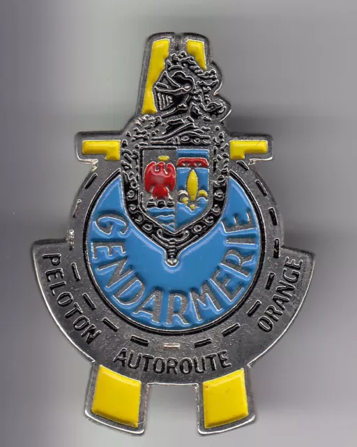 Rare Pins Pins Gendarmerie Nationale Moto Bmo Bmw Autoroute Orange